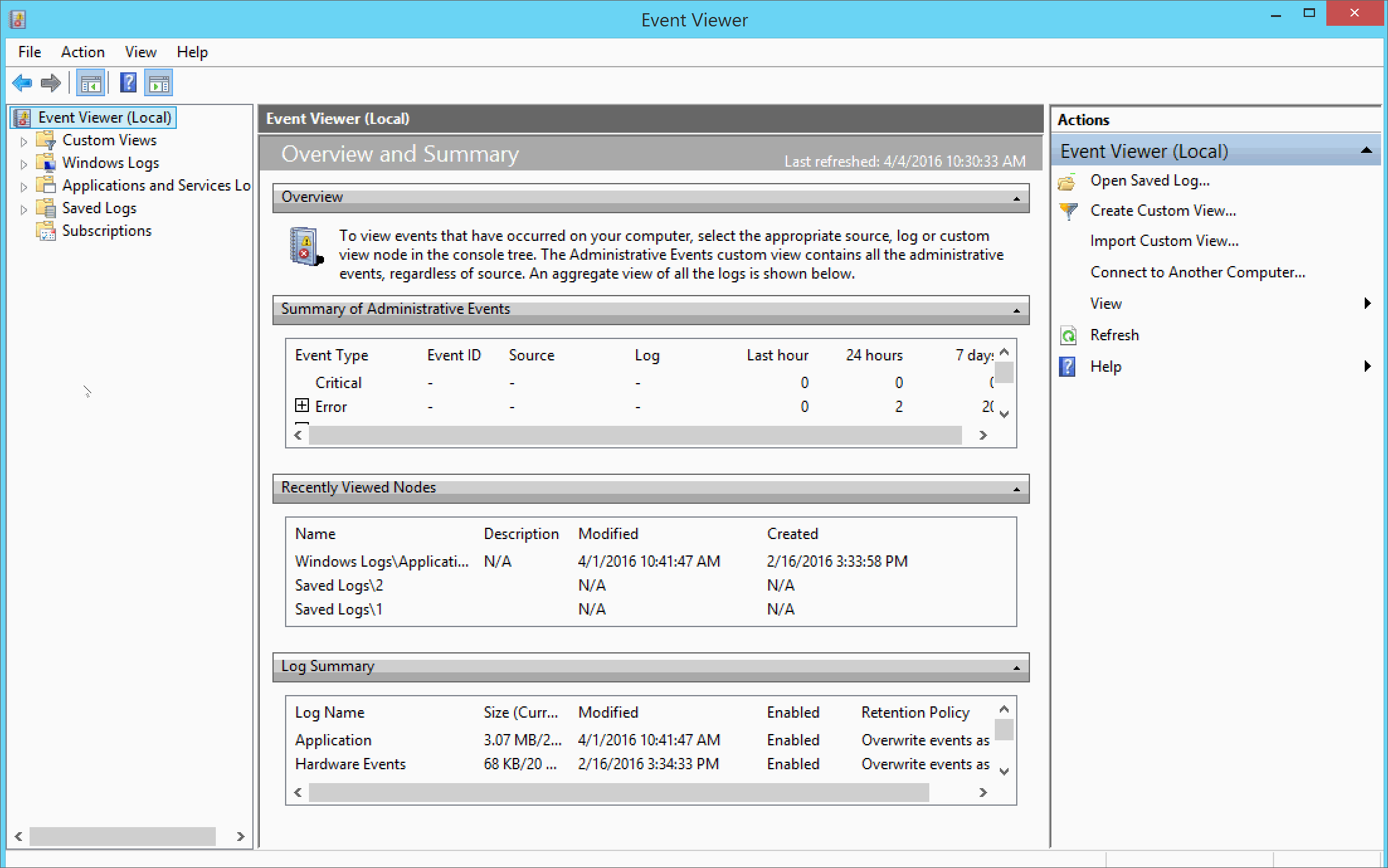 How do I submit Windows Event Viewer logs? – Proclaim