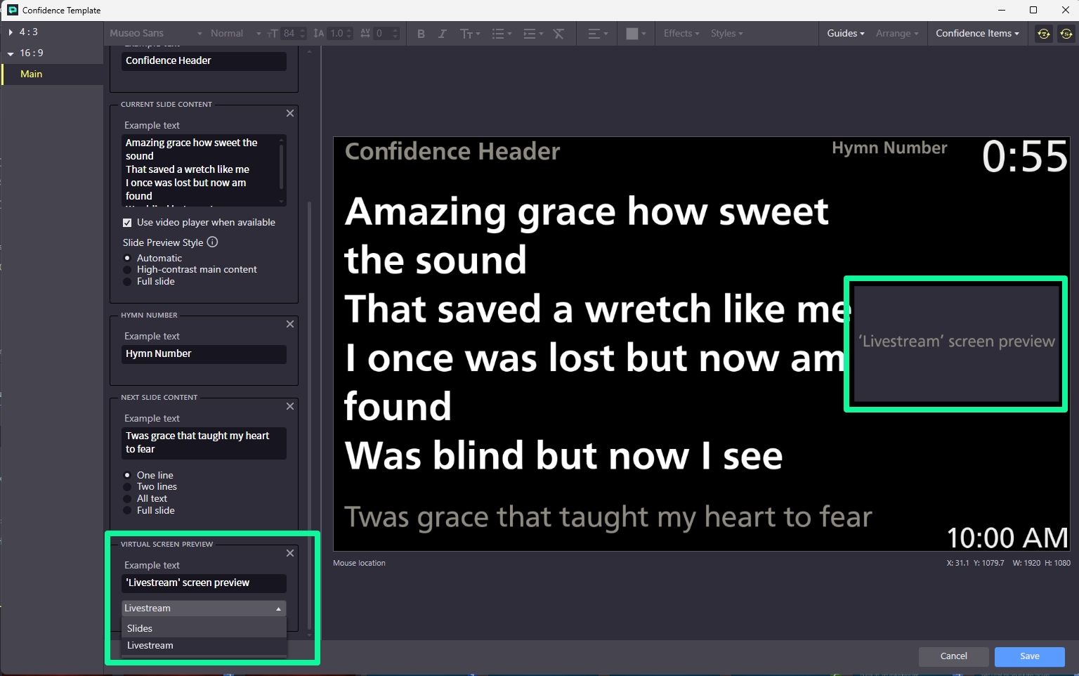 Custom Confidence Templates – Proclaim